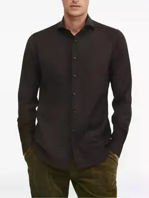XACUS Button-cuff Wool Shirt