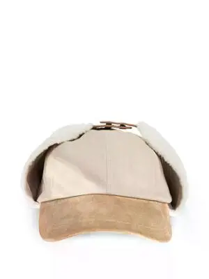 Kenzo Fleece-trimmed Baseball Cap - Neutrals