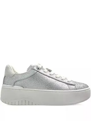 Michael Kors Silver Tone Sneakers For Women