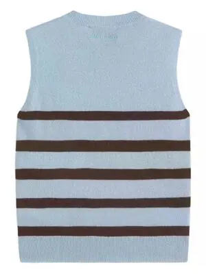 ERMANNO FIRENZE Stripe-pattern Sleeveless Tank Top