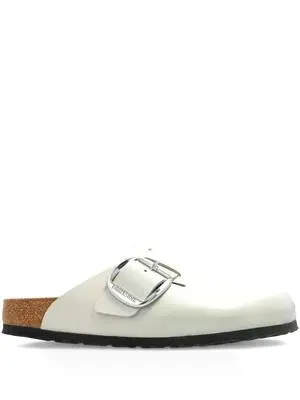 BIRKENSTOCK Boston Big Buckle Leather Clogs - Neutrals