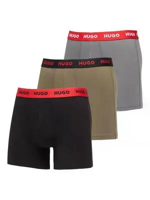 Hugo Logo-waistband Boxer Briefs - Black