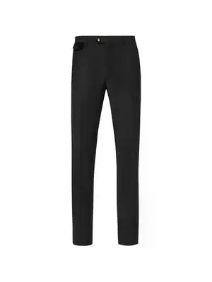 BILLIONAIRE Classic Velvet-pocket Trousers - Black
