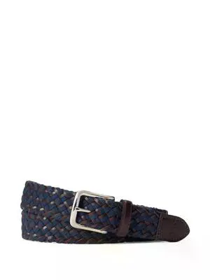 Polo Ralph Lauren Woven Leather Belt - Brown