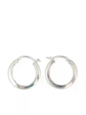 MAISON MARGIELA Polished Hoop Earrings - Silver
