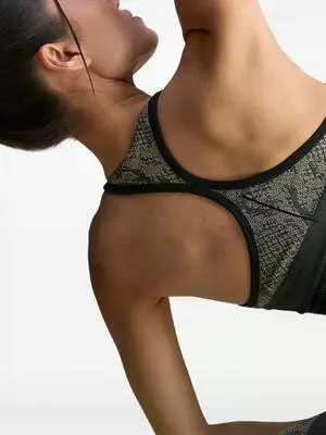 Adidas By Stella McCartney Snakeskin-print Sport Bra