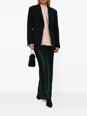 JIL SANDER Fringed Lapel Wool Jacket