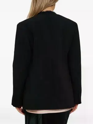 JIL SANDER Fringed Lapel Wool Jacket