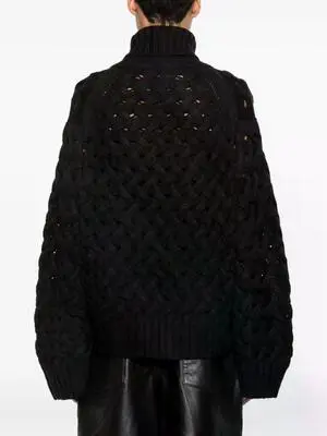 P.a.r.o.s.h Turtleneck Open-knit Sweater