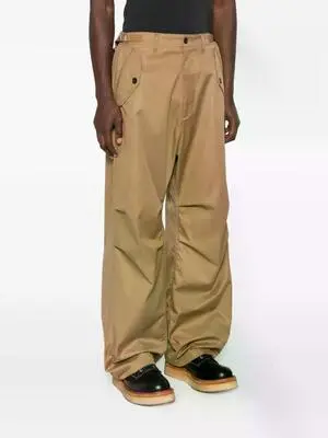 Dsquared2 Khaki Beige Gathered-knees Cargo Pants
