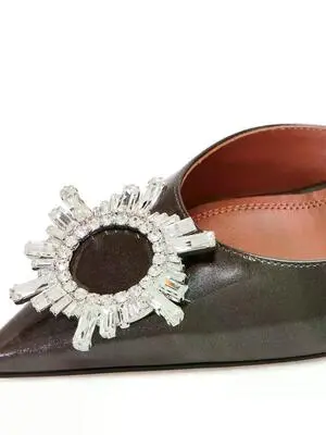 Amina Muaddi 95mm Crystal-embellished Slingback Pumps