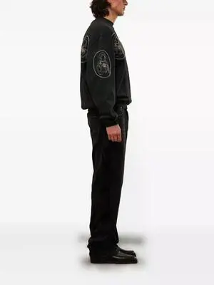 ROUGH. Circular-print Cotton Sweatshirt