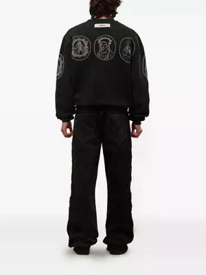 ROUGH. Circular-print Cotton Sweatshirt