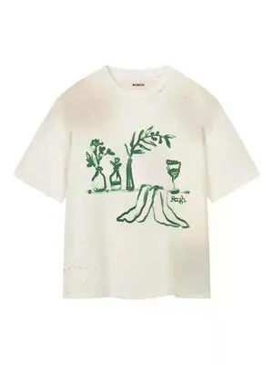 ROUGH. Logo-print T-shirt