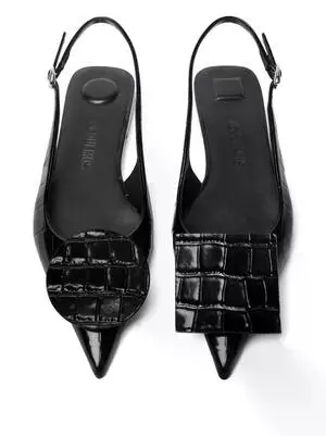 Jacquemus Duelo Leather Flat Pumps