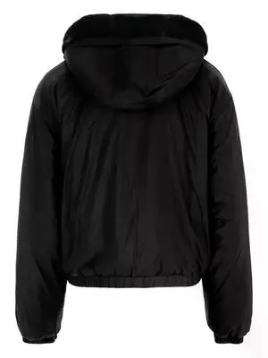 Moose Knuckles Hooded Zip-front Bomber Jacket