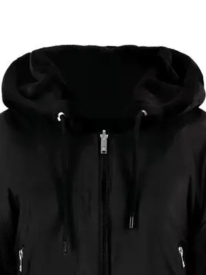 Moose Knuckles Hooded Zip-front Bomber Jacket