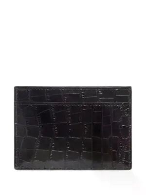 TOM FORD Crocodile-effect Leather Wallet - Black