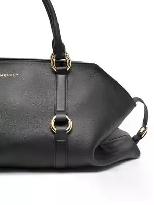 Alexander McQueen Farringdon Ring-detail Tote Bag - Black