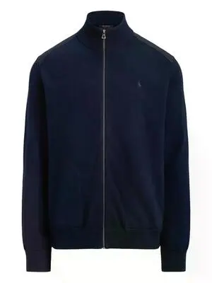 Polo Ralph Lauren High-neck Zip-up Cardigan - Blue