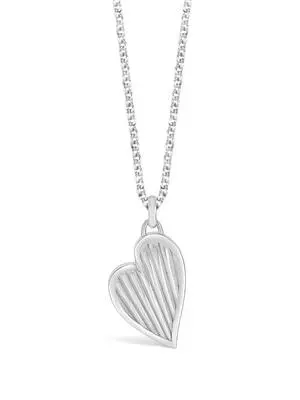 DOWER & HALL Heart-pendant Necklace - Silver