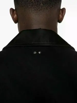 BLUEMARBLE Zip-front Wool-sleeve Bomber Jacket
