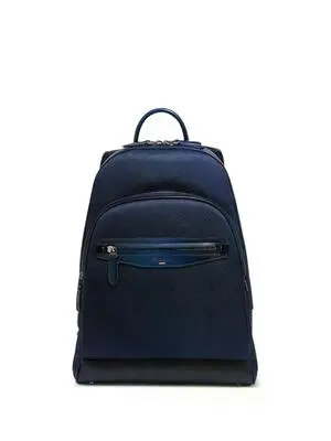 Santoni Logo-engraved Backpack - Blue
