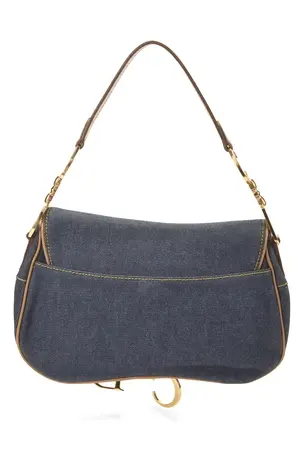 Dior Denim Double Saddle Bag