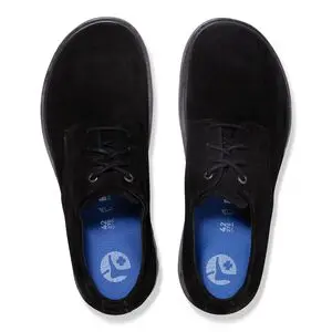 BIRKENSTOCK Highwood Lace-up Low Suede Leather Shoes - Black