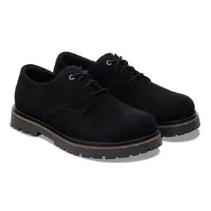 BIRKENSTOCK Highwood Lace-up Low Suede Leather Shoes - Black