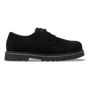 BIRKENSTOCK Highwood Lace-up Low Suede Leather Shoes - Black