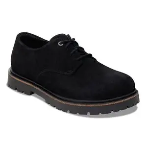 BIRKENSTOCK Highwood Lace-up Low Suede Leather Shoes - Black