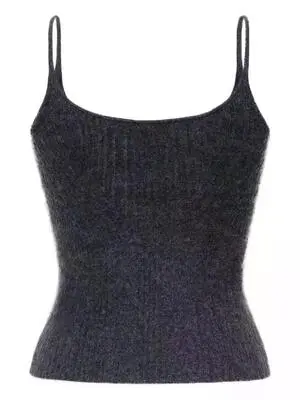 Adam Lippes Brushed Cashmere Spaghetti-strap Top