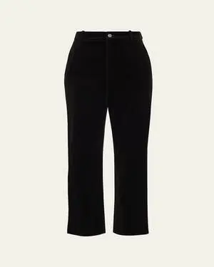 Saint Laurent Velvet Flare Trousers
