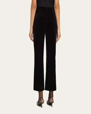Saint Laurent Velvet Flare Trousers
