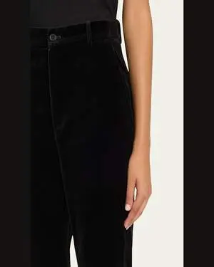 Saint Laurent Velvet Flare Trousers
