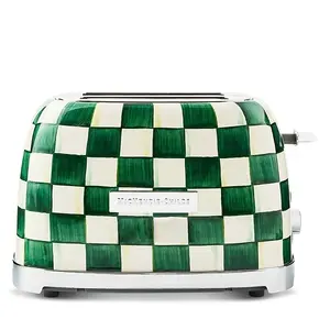 MACKENZIE-CHILDS 2 Slice Toaster - Emerald Check
