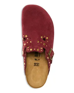 BIRKENSTOCK Boston Rivet Clogs - Zinfandel