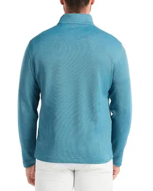 Robert Graham Troland Quarter Zip Sweater - Blue Coral
