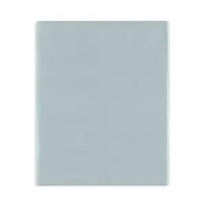 AMALIA HOME COLLECTION Luiz Embroidered Sateen Fitted Sheet, King - Mist Blue