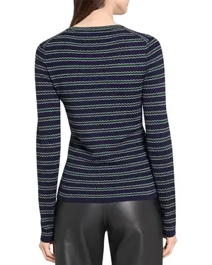 Theory Stripe Wool Top