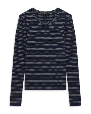 Theory Stripe Wool Top
