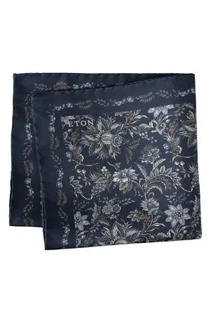 Eton Floral Silk Pocket Square