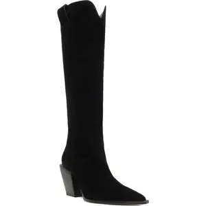 Schutz Maine Up Pointed Toe Boot - Black
