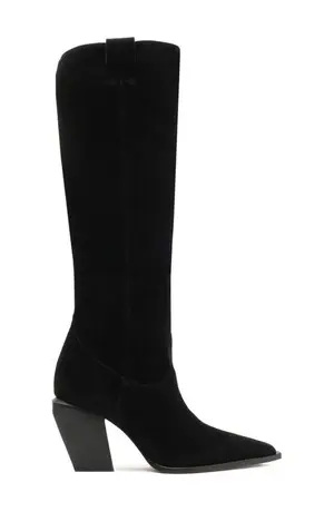 Schutz Maine Up Pointed Toe Boot - Black