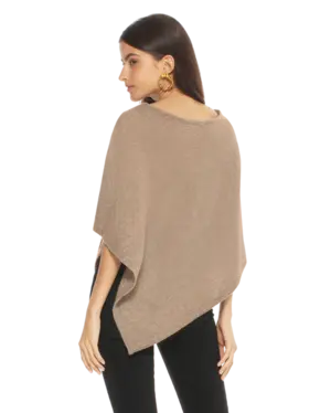 MONTICELLI CASHMERE Capelet Poncho - Taupe