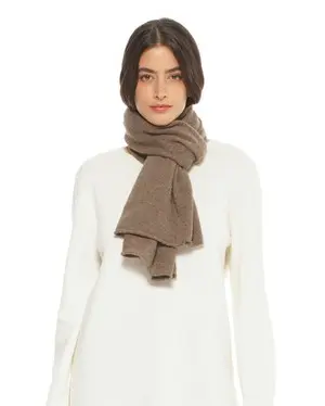 MONTICELLI CASHMERE Pure Cashmere Cloud-soft Scarf - Brown