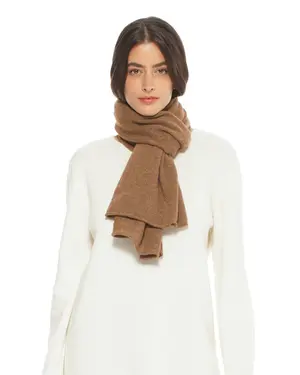 MONTICELLI CASHMERE Pure Cashmere Cloud-soft Scarf - Camel