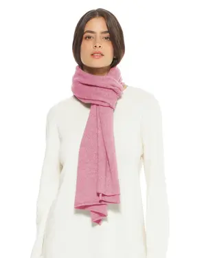 MONTICELLI CASHMERE Pure Cashmere Cloud-soft Scarf Fuchsia