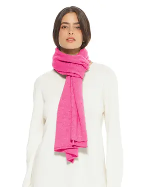 MONTICELLI CASHMERE Pure Cashmere Cloud-soft Scarf - Fuchsia